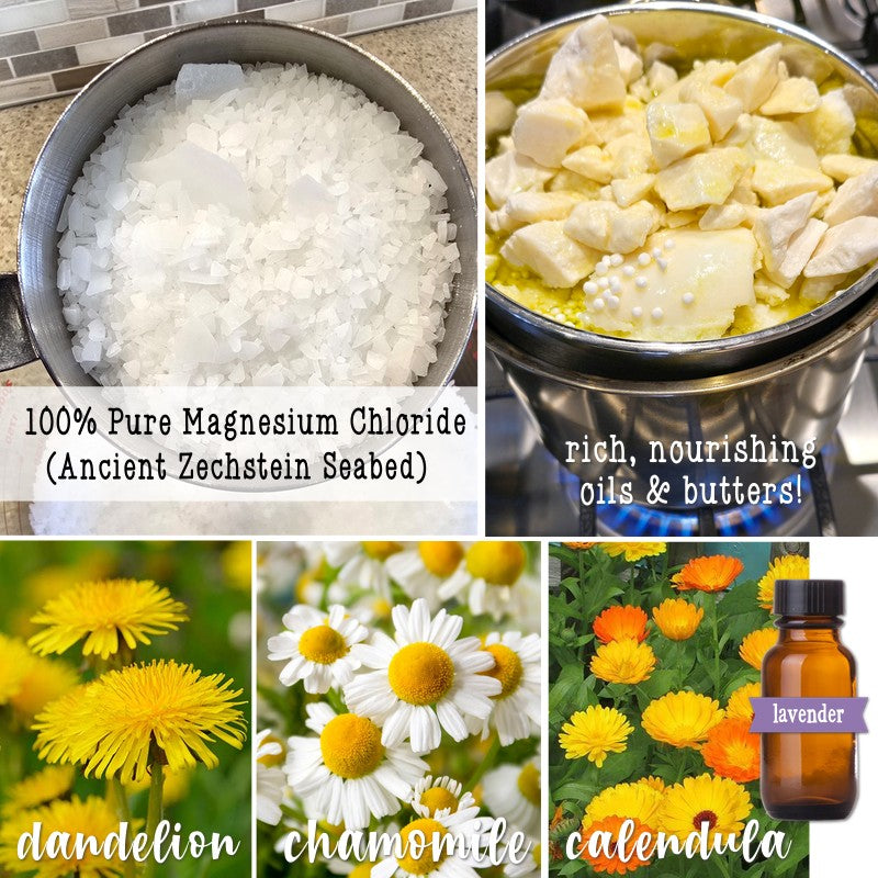 DANDE-MAG {Dandelion-Infused} Magnesium CREAM – Bloom to Balm